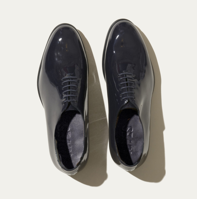 Bleu Nuit patent leather shoes - Mariage | Rives Paris